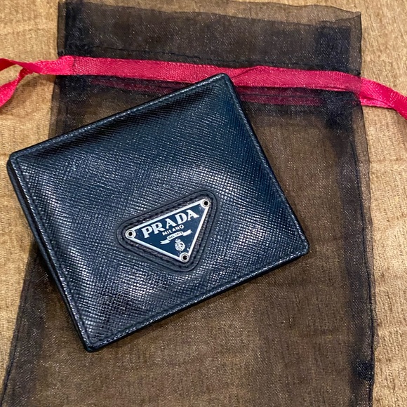 Prada | Other | Prada Coin Case Boxpurse Wallet Saffiano Leather ...